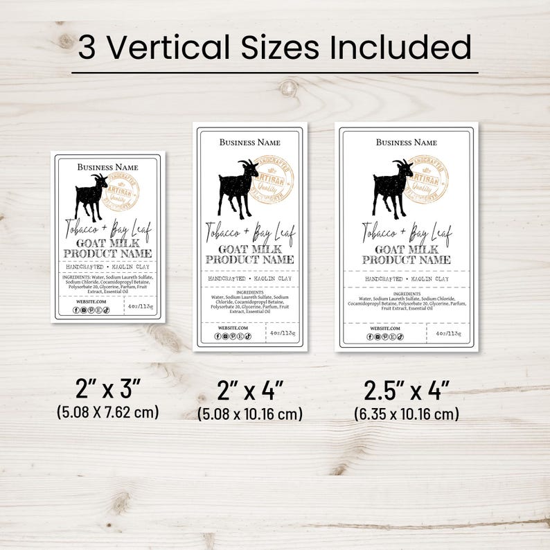 Product Label Template, Custom Goat Milk Label, Edit Online, Download ...