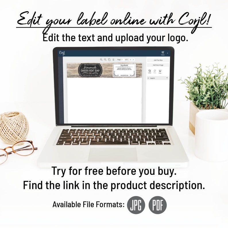 Chalkboard Farmhouse Soap Label Template. Editable Band Soap - Etsy