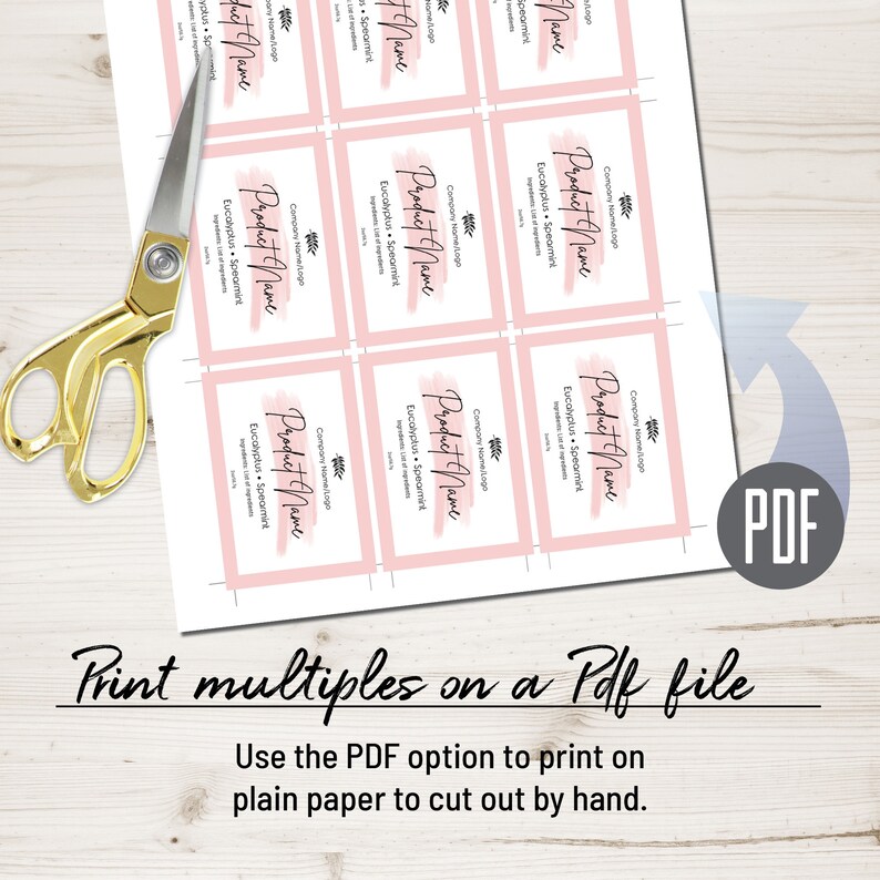 Labels for Handmade Items Product Label Template Painted - Etsy