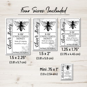 Honey Bear Label Template. Honey Bee Labels for Honey Bear Containers ...