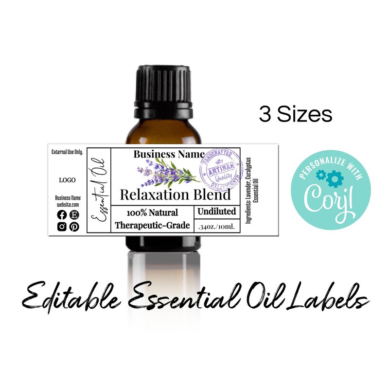 Young Living Labels - Etsy