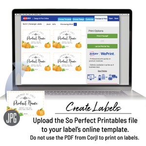 Pumpkin Label Template. Edit Digital File Online, Download & Print ...