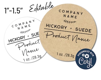 Small Circle Labels | Etsy