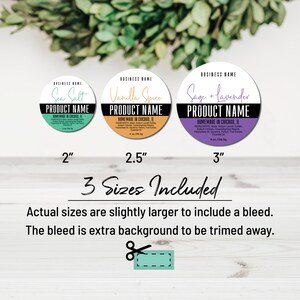 Editable Modern Round Label Sticker Template. Edit Product Label Online ...