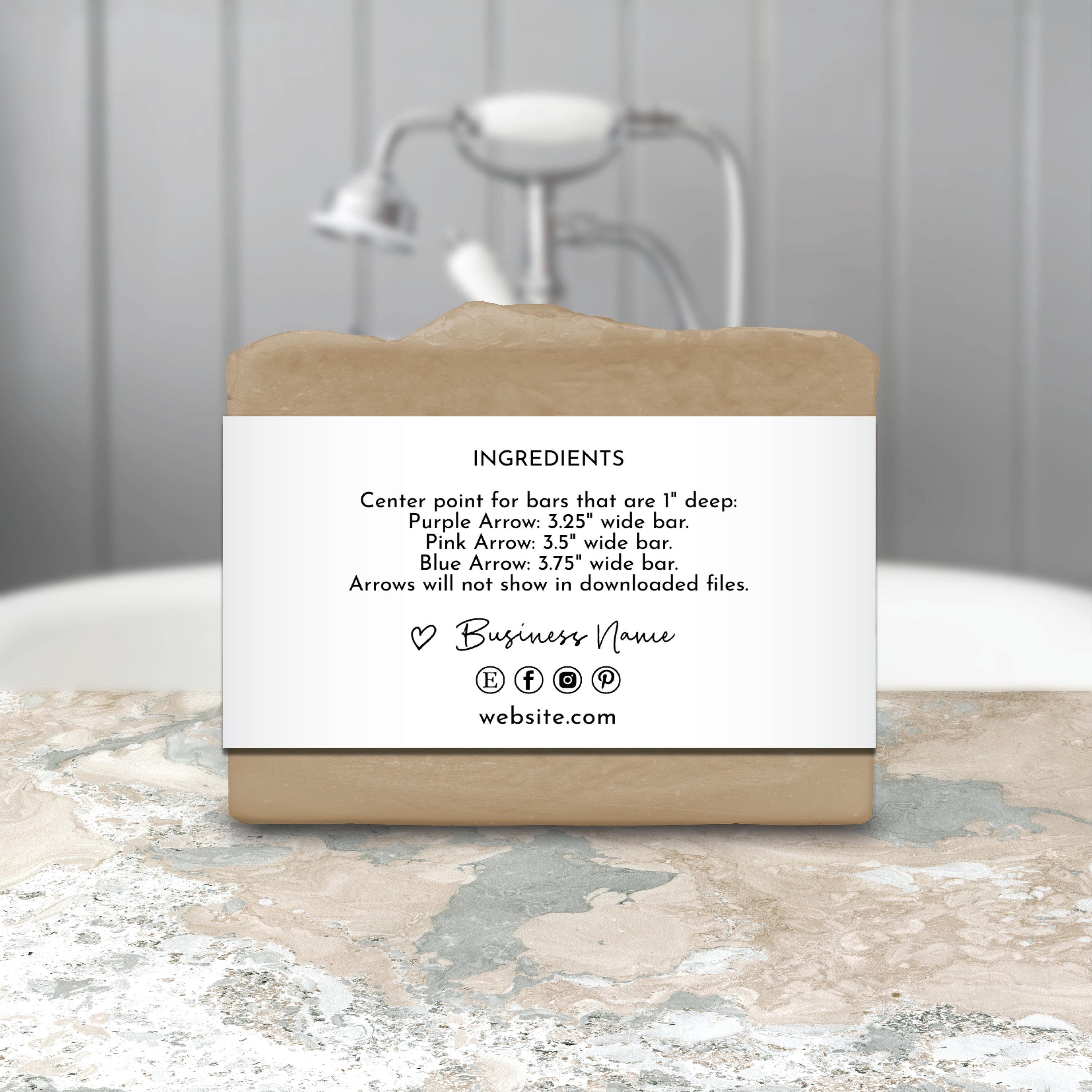 Soap Labels, Editable Soap Template for Large and Small Soaps ...