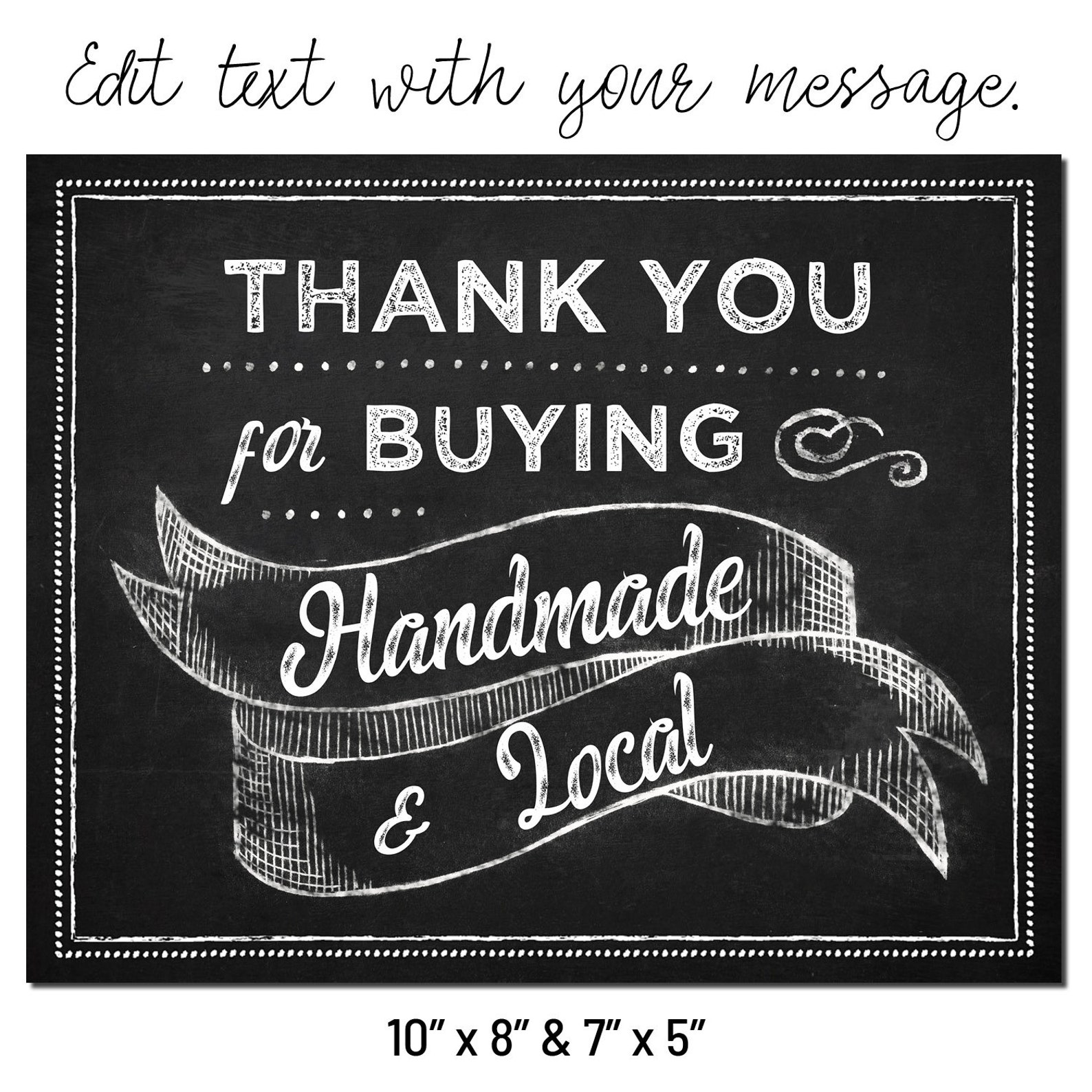 Chalkboard Sign Template Bundle. Small Business Price Sign for - Etsy