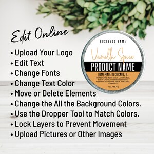 Editable Modern Round Label Sticker Template. Edit Product Label Online ...