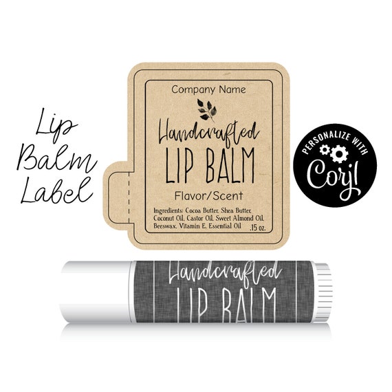Labels Paper Party Supplies Psd Lip Balm Label Template Png 8 5x11 