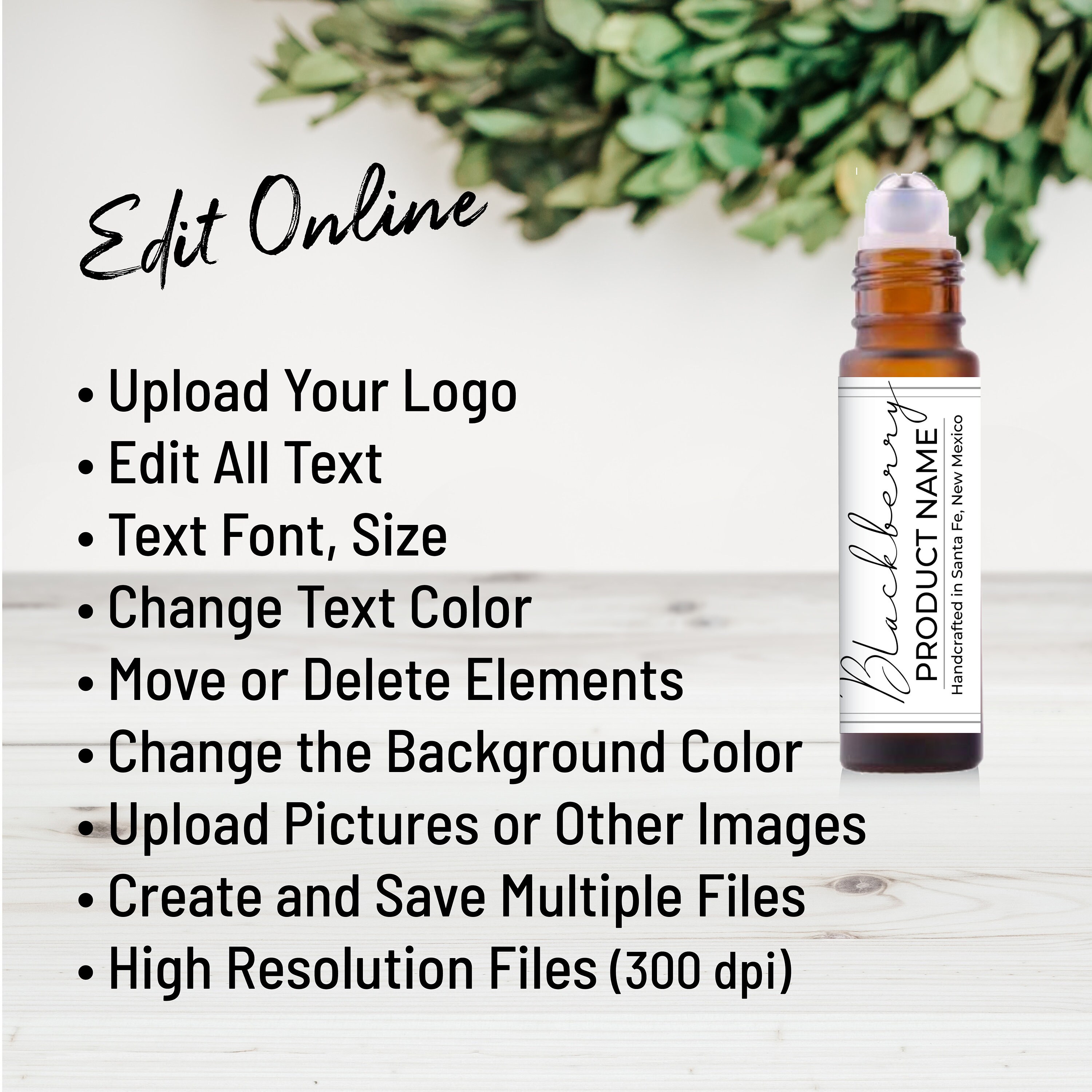 2 & 3 Square Product Label Template. Labels for - Etsy