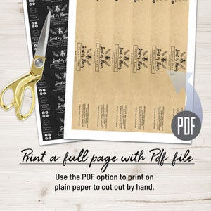 Wrap Around Label Template for Jars, 2, 4, 6, 8oz Jar Label Template ...