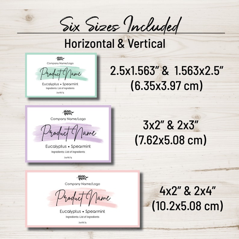 Labels for Handmade Items Product Label Template Painted - Etsy