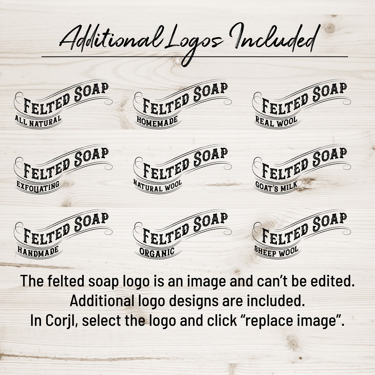 Felted Soap Labels. Editable 3x2 and 10x2 Wrap - Etsy