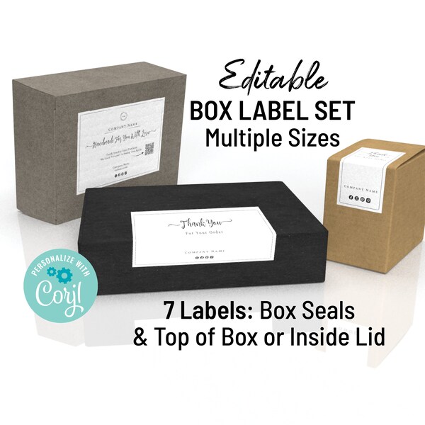 Box Seal Sticker - Etsy