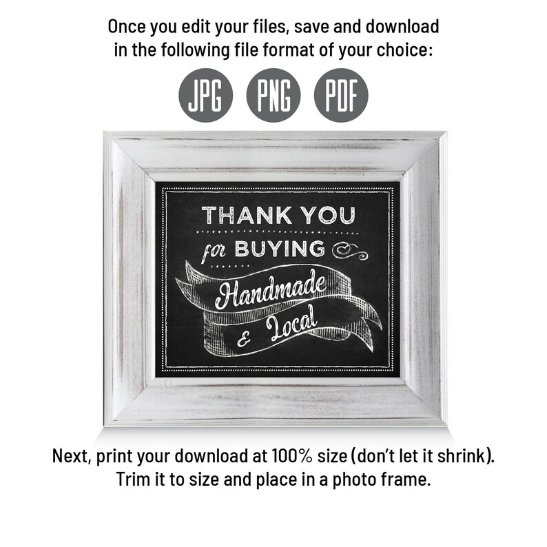 Chalkboard Sign Template Bundle. Small Business Price Sign for - Etsy