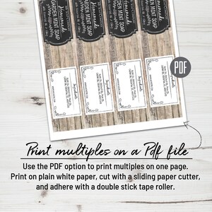 Chalkboard Farmhouse Soap Label Template. Editable Band Soap Packaging ...