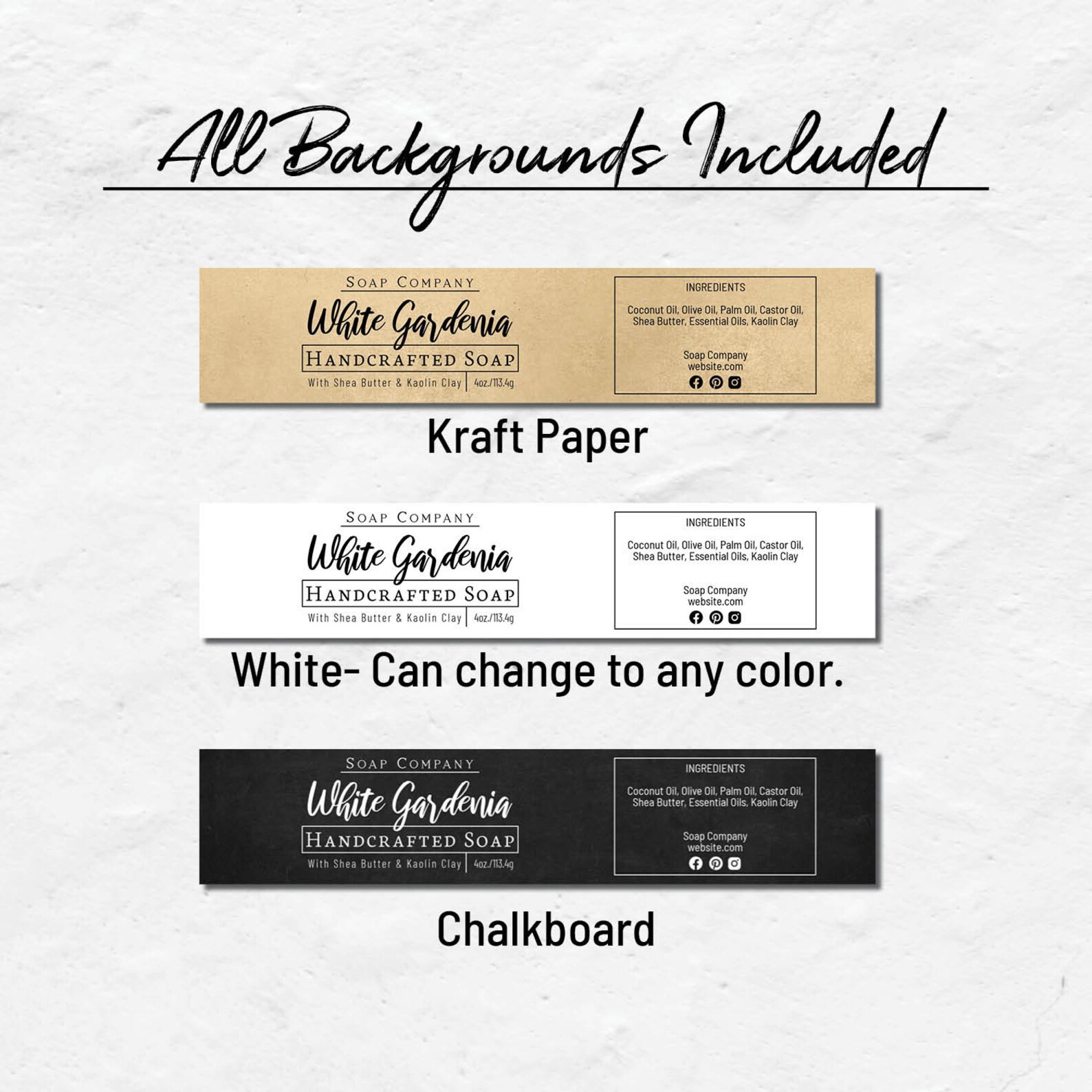 Soap Labels Clean and Simple Design. Editable Label - Etsy