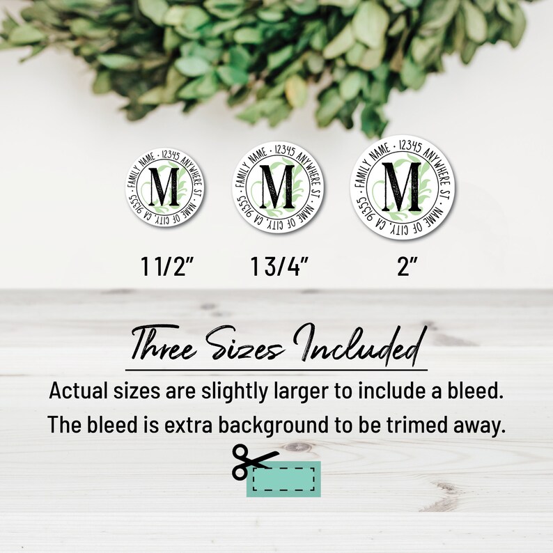 Round Address Labels for Sticker Labels Printable Address - Etsy