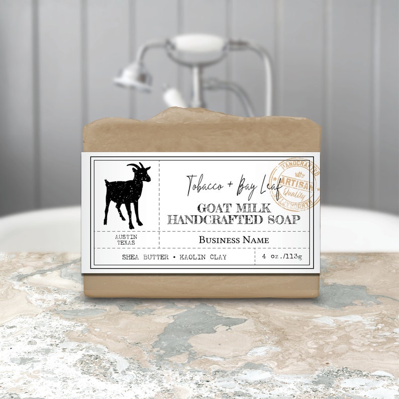 Goat Milk Soap Labels Editable Soap Template. Printable - Etsy