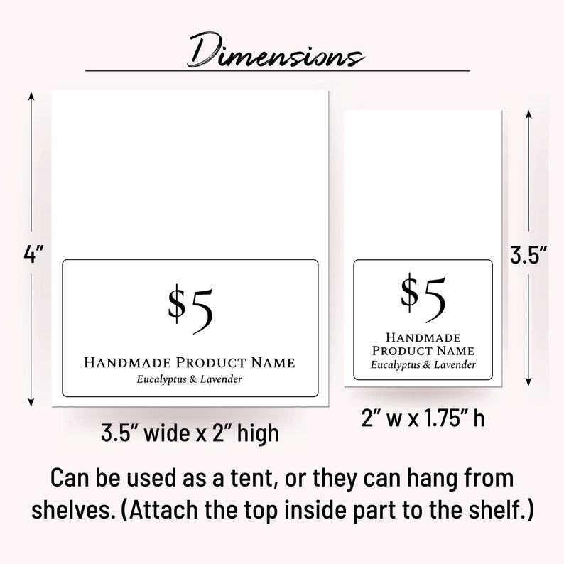Price Tag Table Tent Card Template Shelf Price Card - Etsy Australia