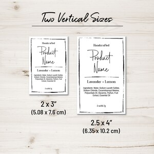 Product Label Template for Jars, Candles, Wax Melt, Food. Printable ...