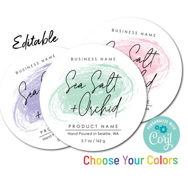 Round Sticker Template - Etsy Australia