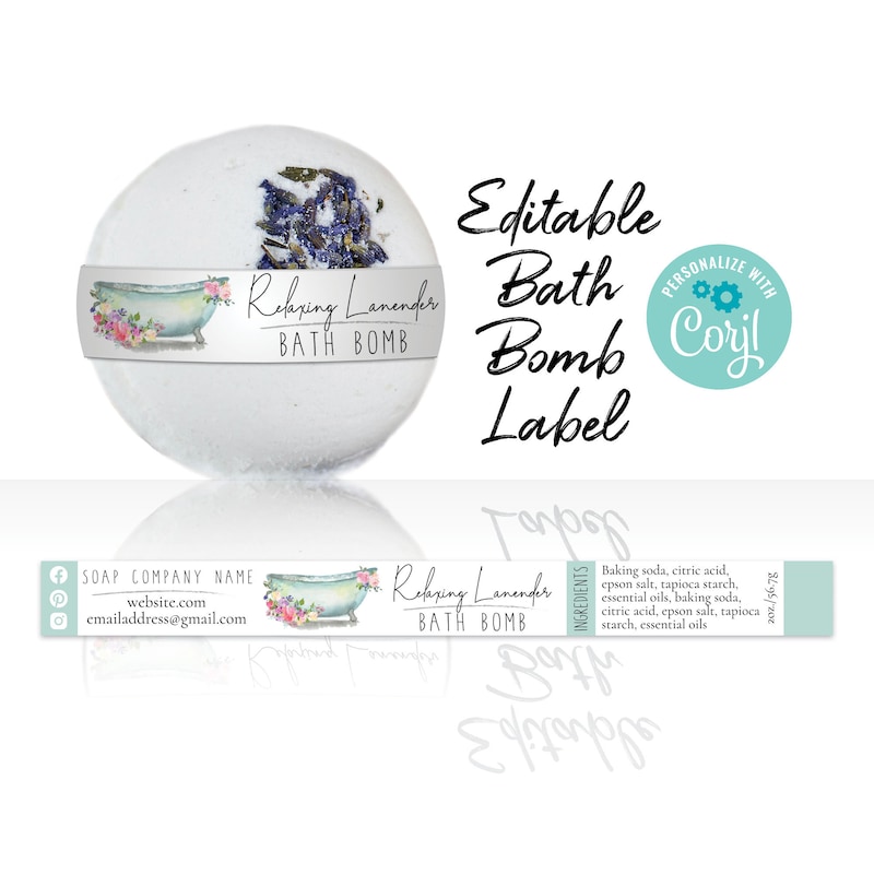 Bath Bomb Labels - Etsy