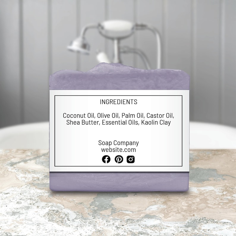 Soap Labels - Clean and Simple Design. Editable Label Template ...