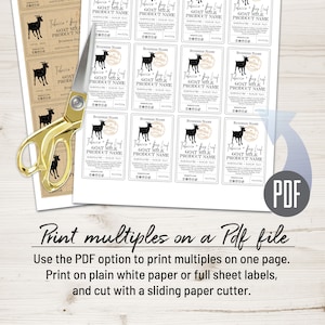 Product Label Template, Custom Goat Milk Label, Edit Online, Download ...