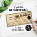 Editable Gift Certificate Template on Kraft Serial Numbers ...