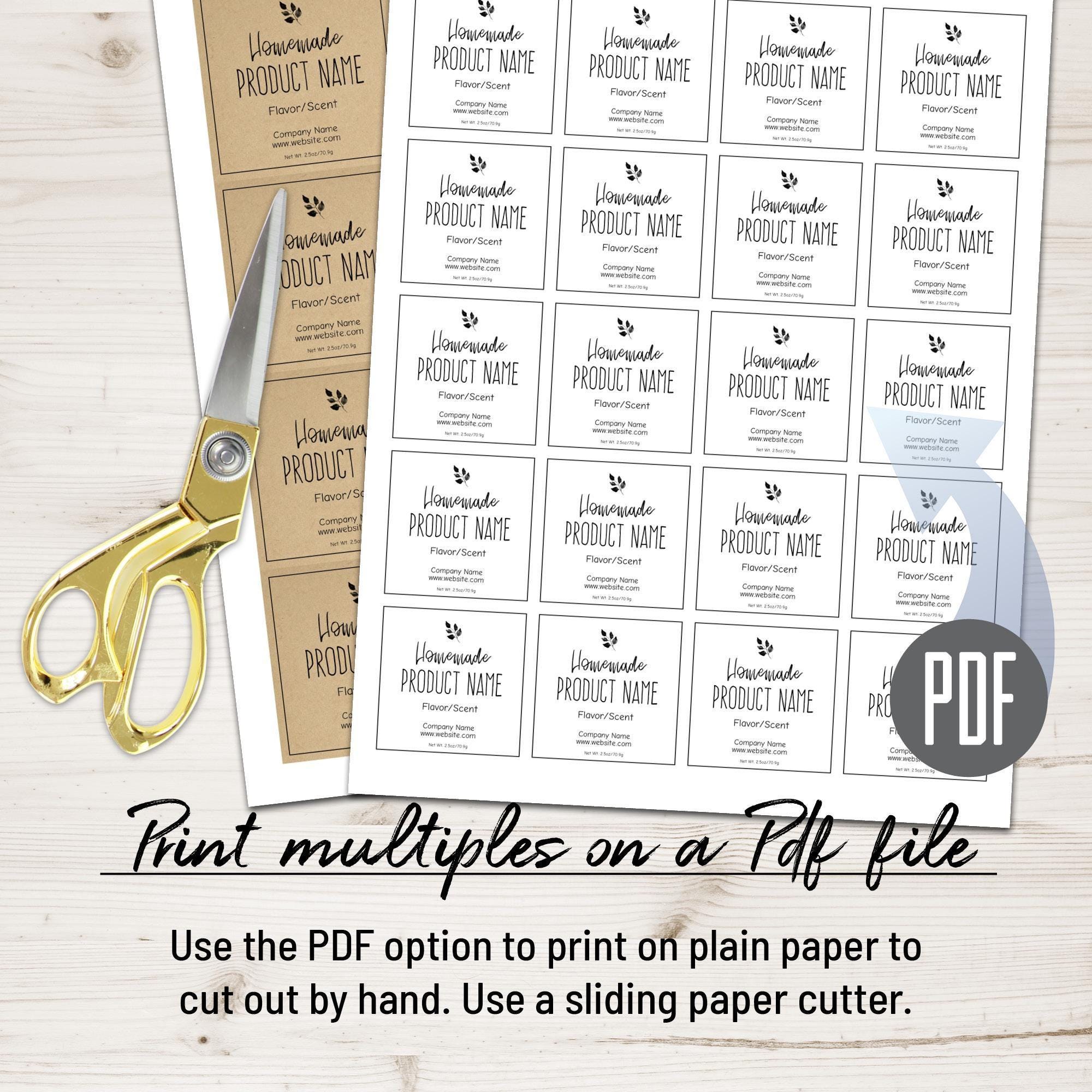 Natural & Sophisticated Editable 2" - 3" Square Labels. Square Product ...