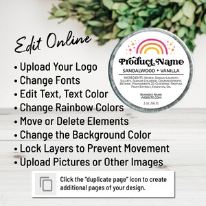 Editable Circle Label Template. Edit Online, Download & Print. Modern ...