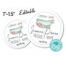 Editable Circle Label Template. Round Sticker Template. Customize ...