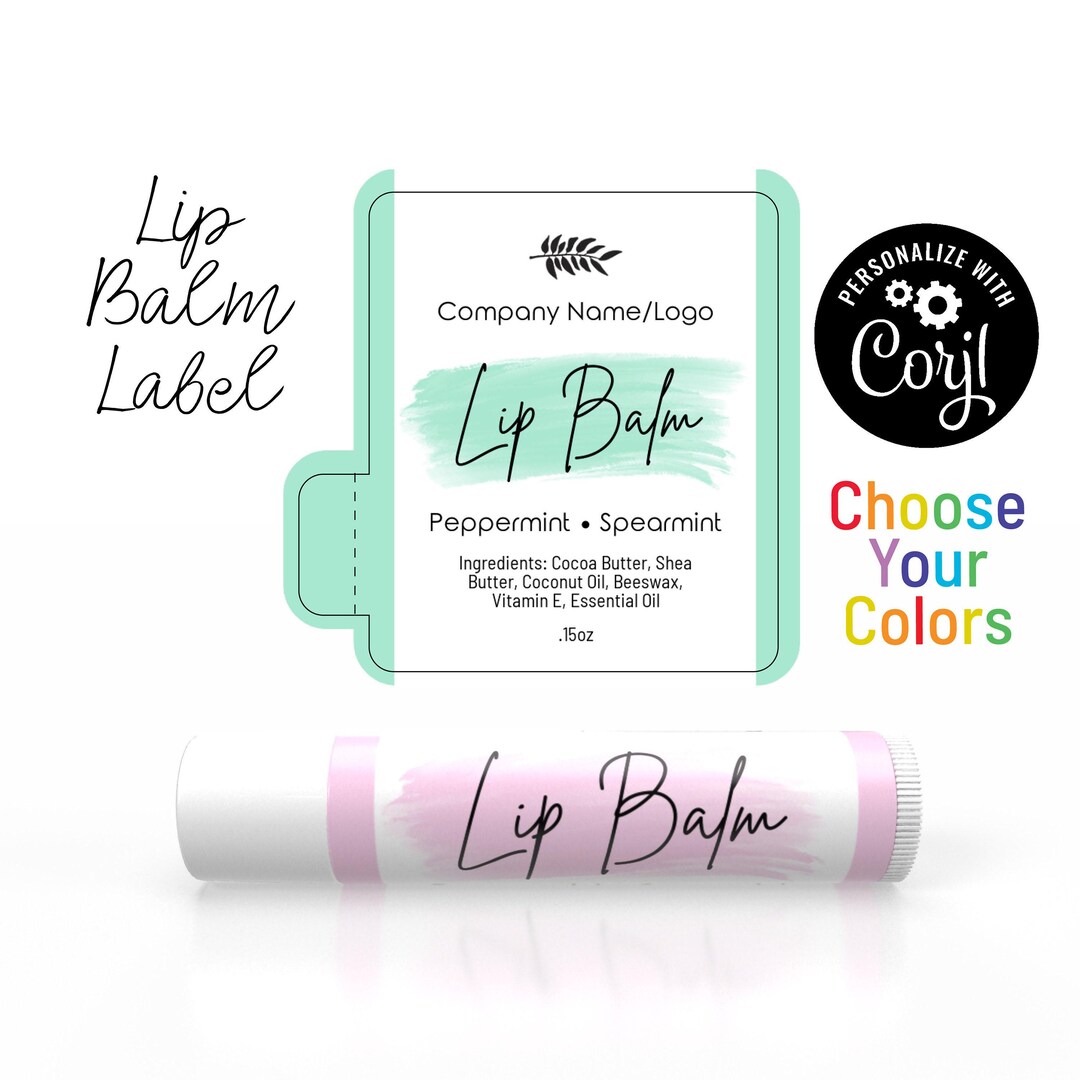 Lip Balm Label - Paint Swash. Choose Your Background Colors. Edit ...