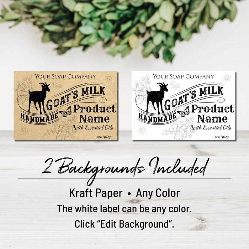 Goat's Milk Rectangle Product Labels for Jars Liquid Hand - Etsy