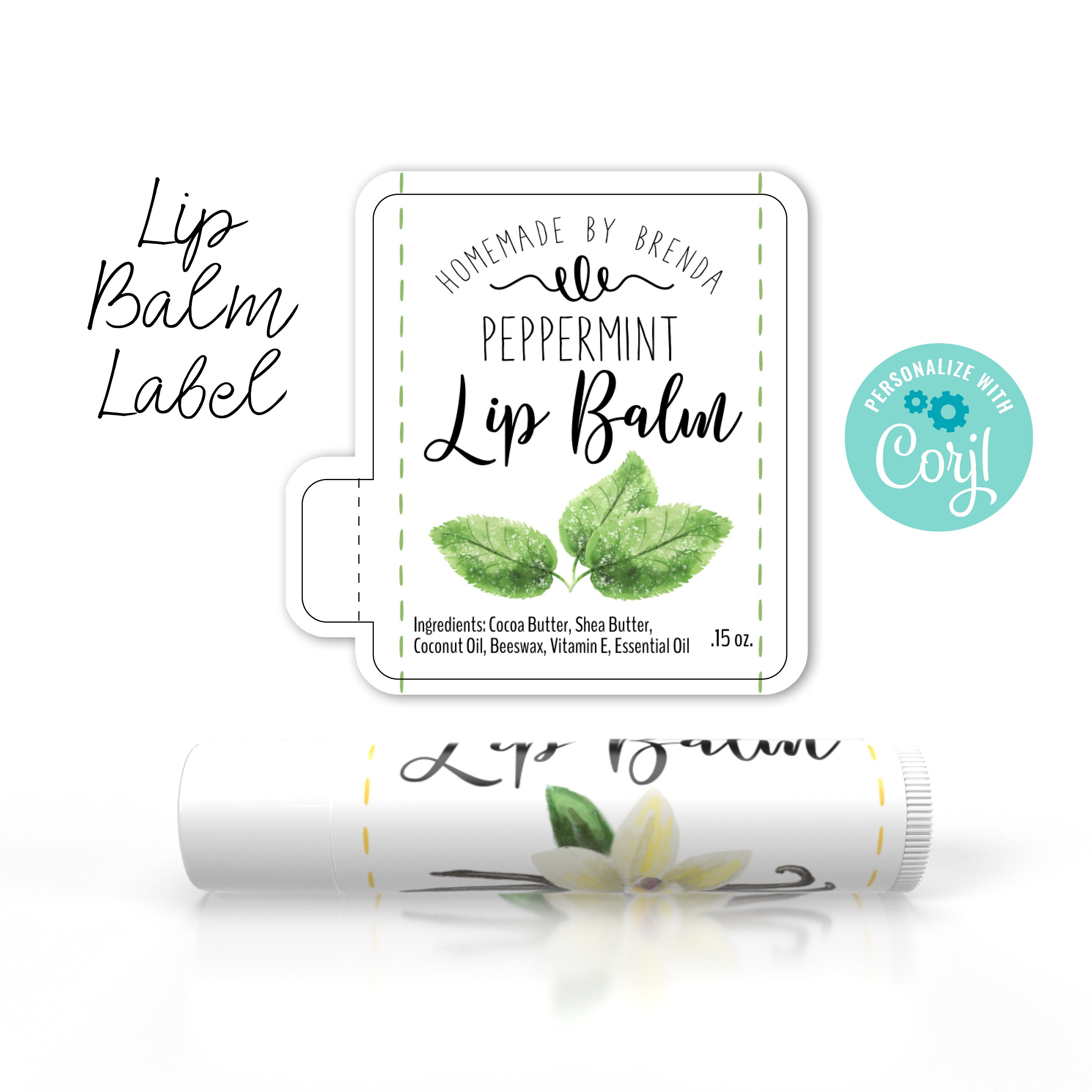 Homemade Lip Balm Labels