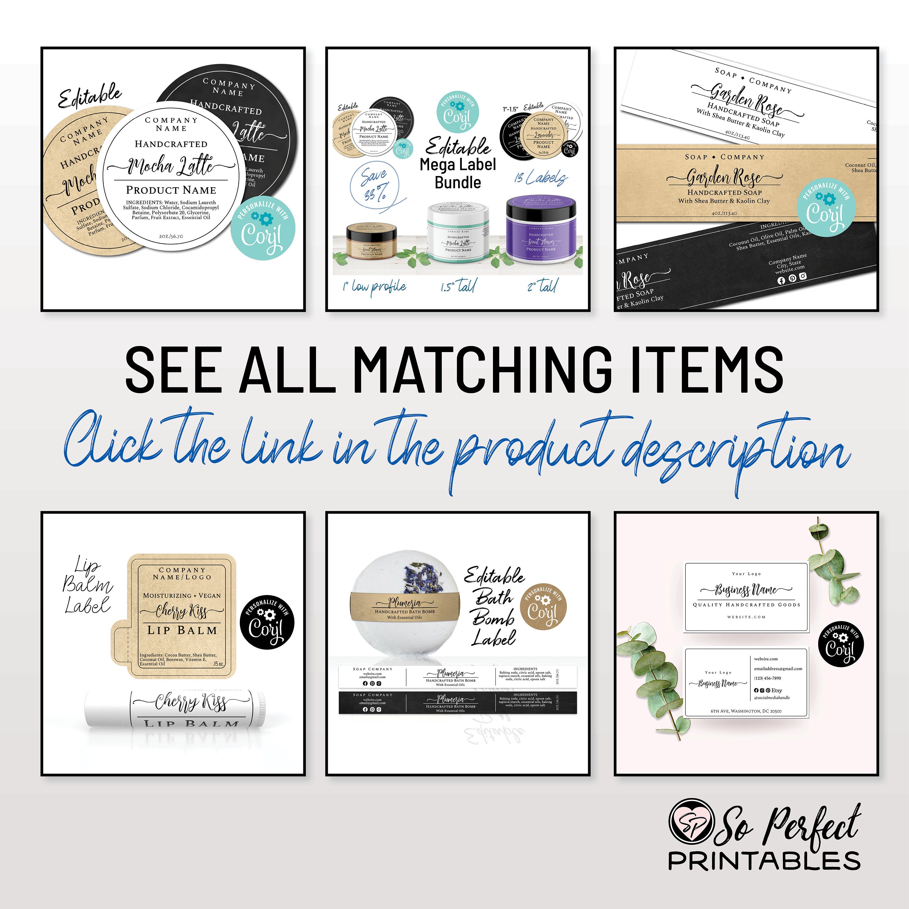 Editable Printable Product Tag Template Natural & - Etsy Australia