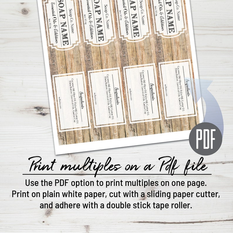 soap-label-template-wood-planks-horizontal-cigar-band-soap-etsy