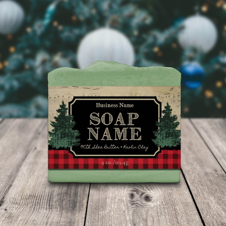 Soap Labels Forest Music. Rustic Soap Label Template Soap - Etsy Sweden