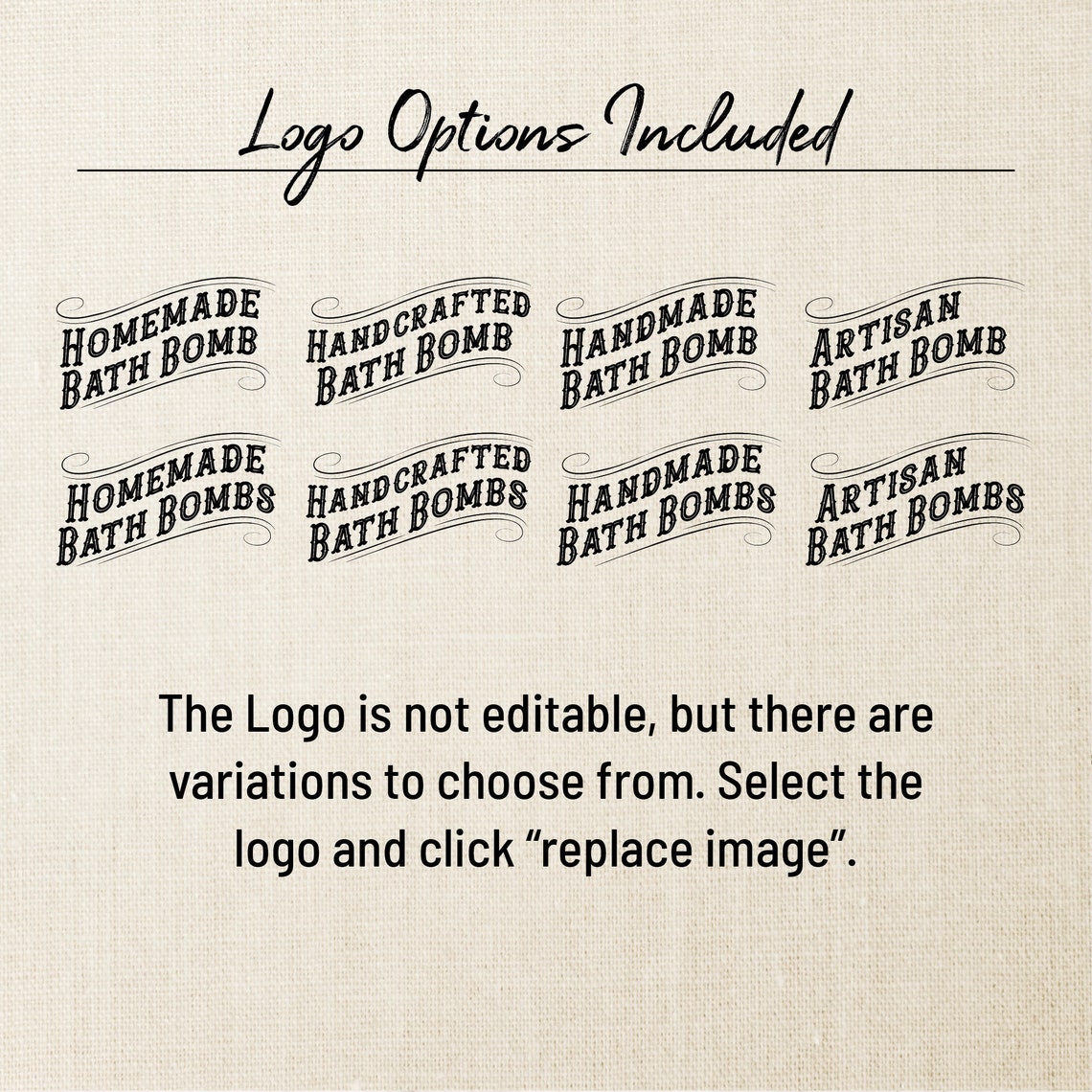 Bath Bomb Label Editable Printable Tag Template for Bath | Etsy