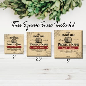 Whiskey Barrel Sticker Template. Editable Circle Label for Jars ...