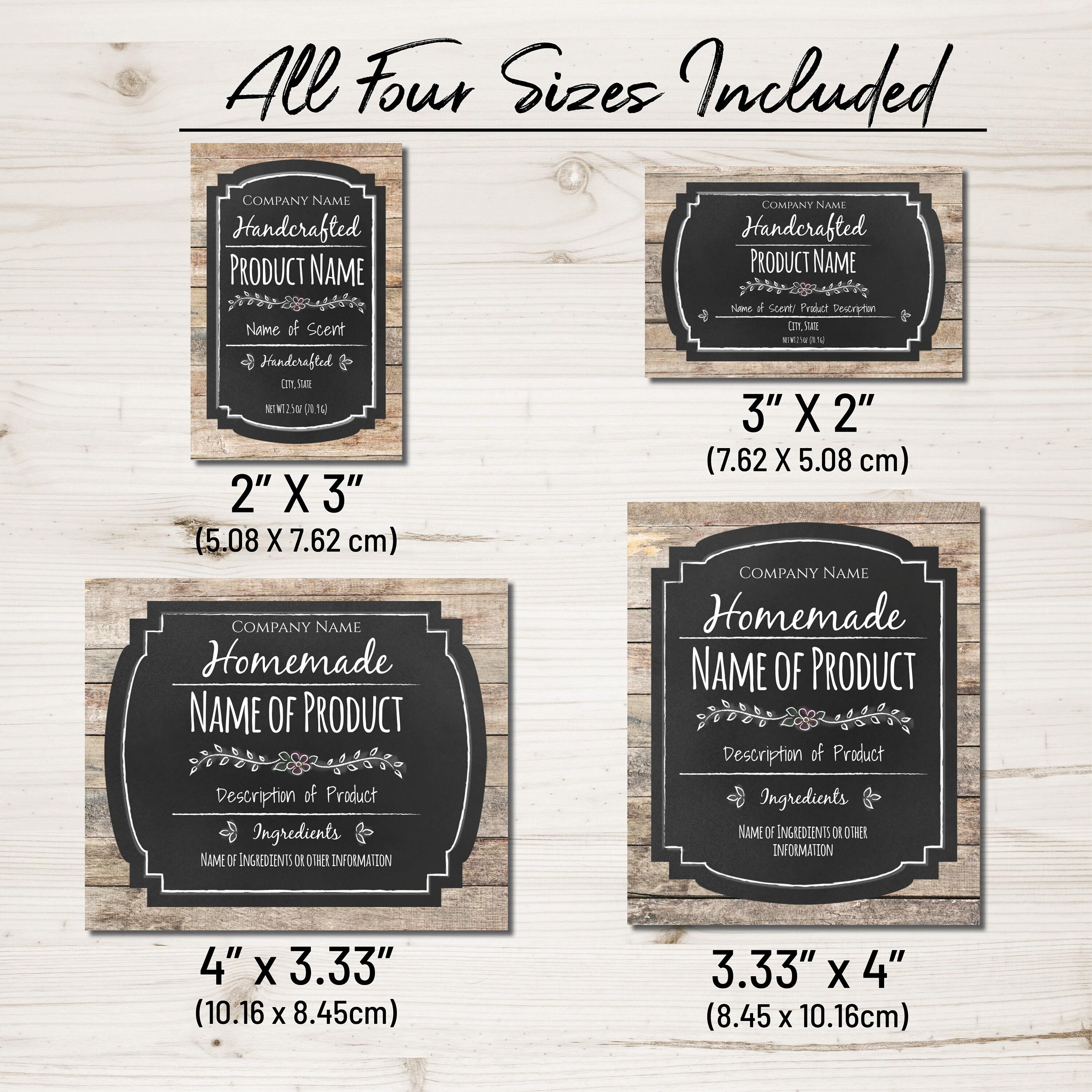 Chalkboard Farmhouse Product Label Template. Labels for Jars, Mason ...