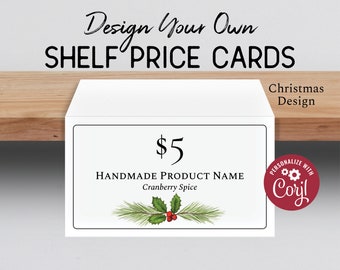 Shelf Price Card - Etsy