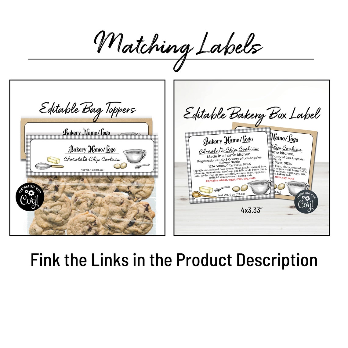 Baking Thank You Care Card Template. Custom Cake Cookie - Etsy