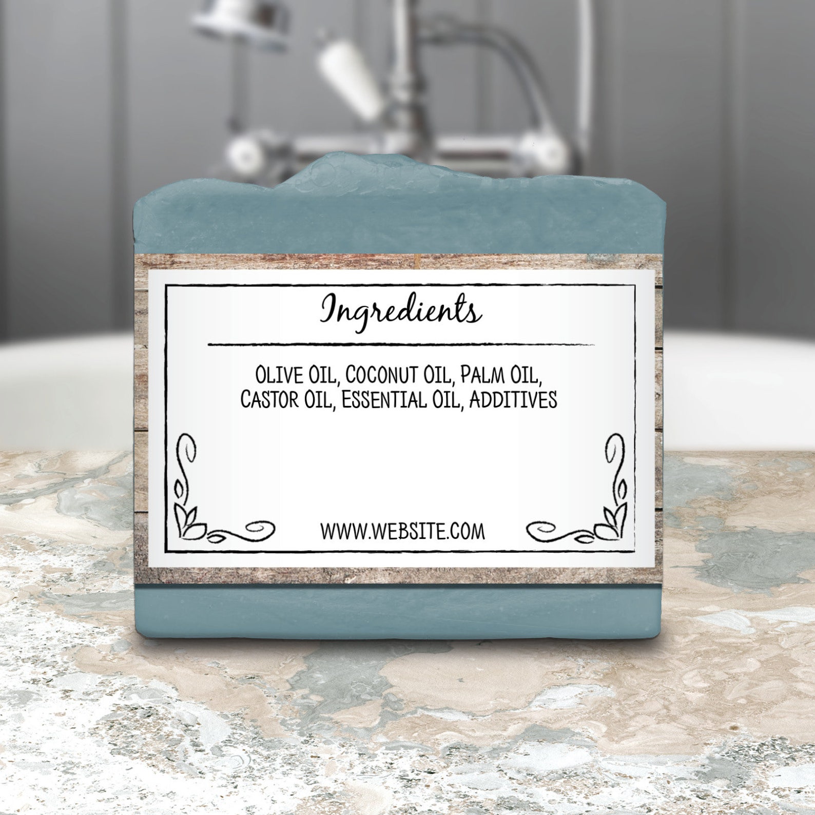 Chalkboard Farmhouse Soap Label Template. Editable Band Soap - Etsy