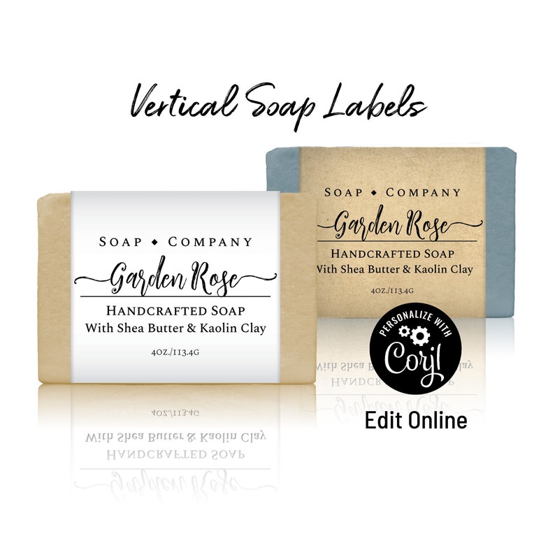 Soap Labels Editable Soap Label Sticker Template Vertical - Etsy