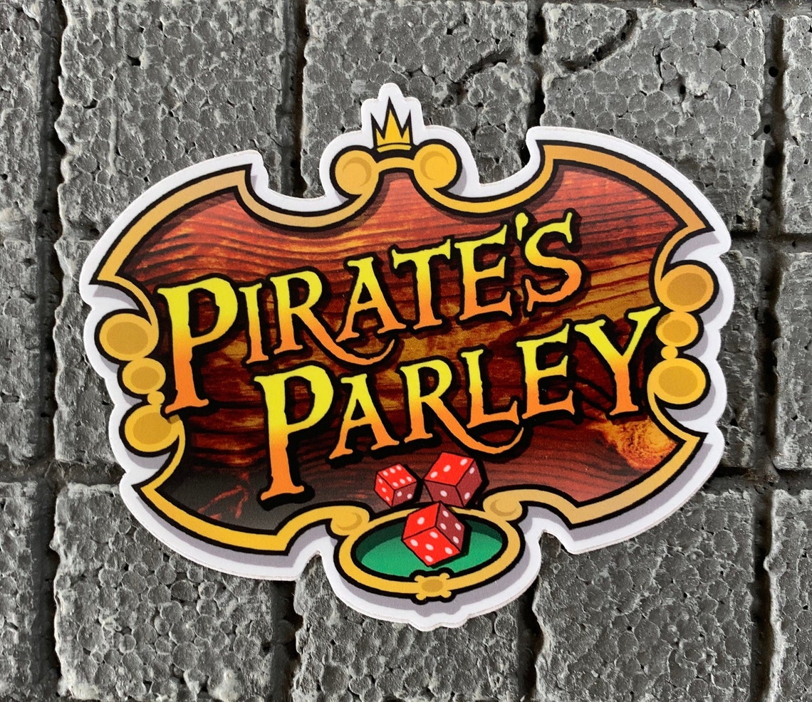 Pirates Parley 4" Sticker (wood-grain) - Etsy