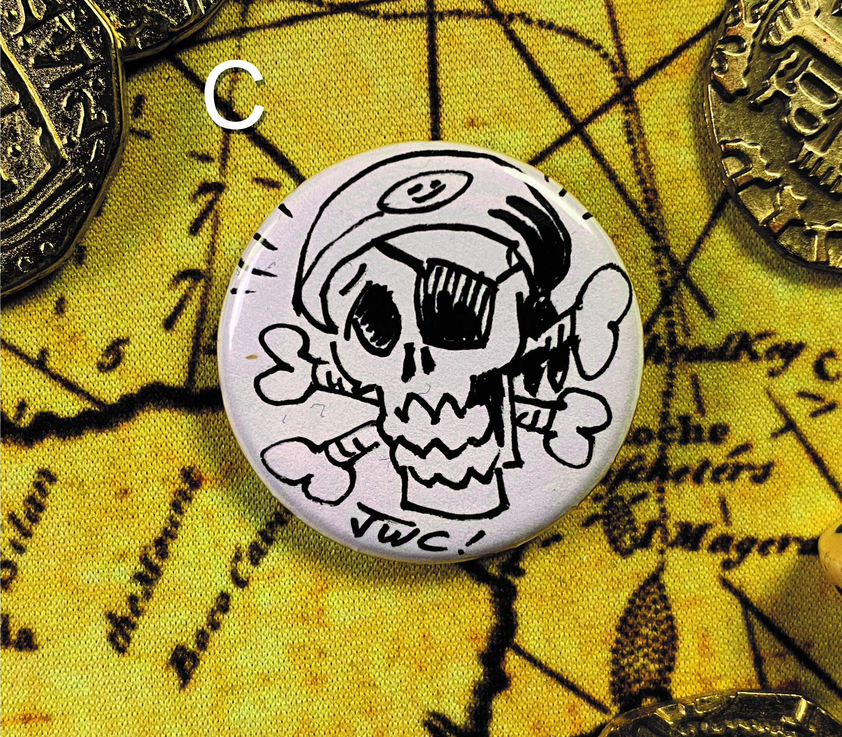 Hand Drawn Buttons (original Art) - Etsy