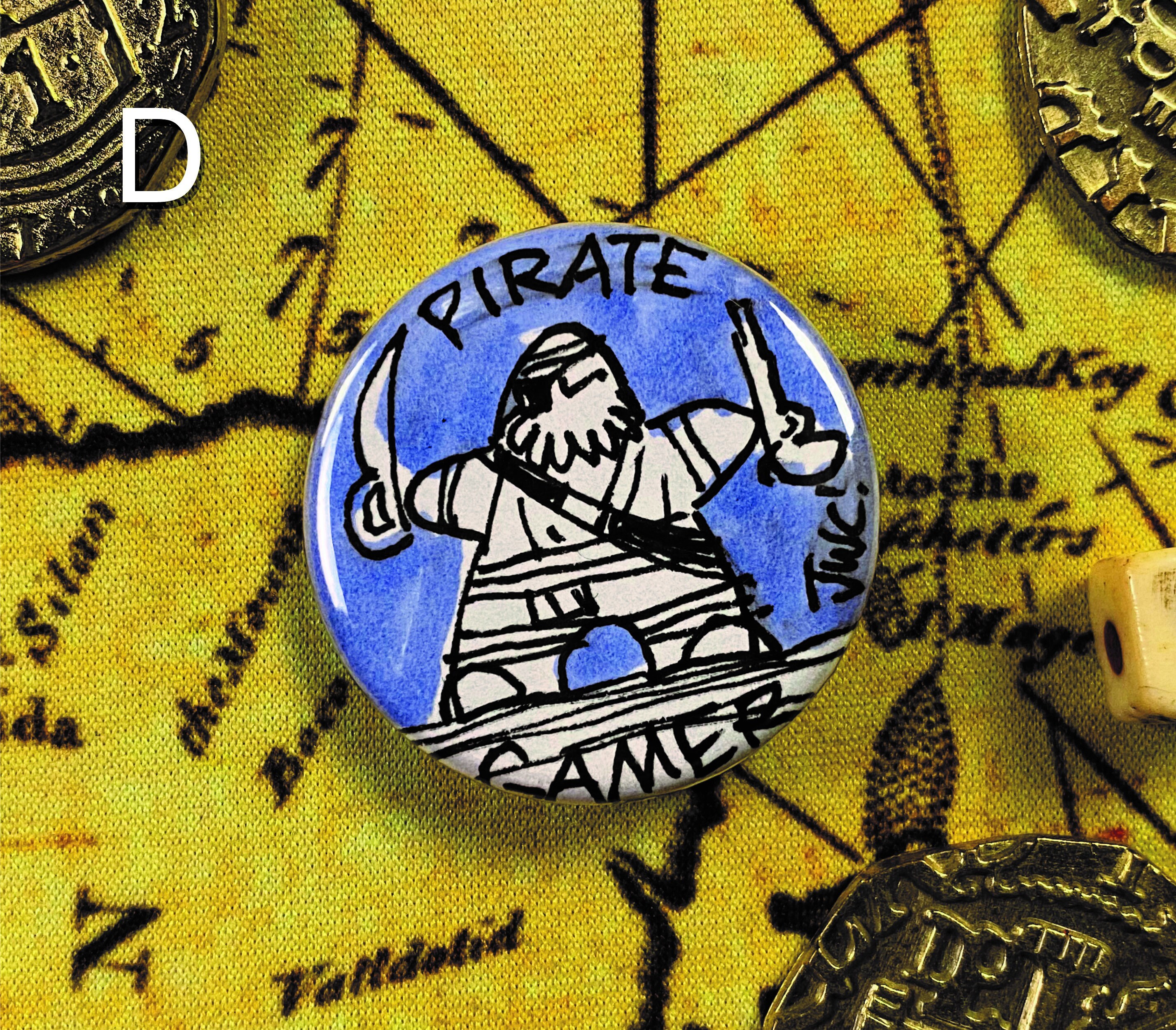 Hand Drawn Buttons (original Art) - Etsy