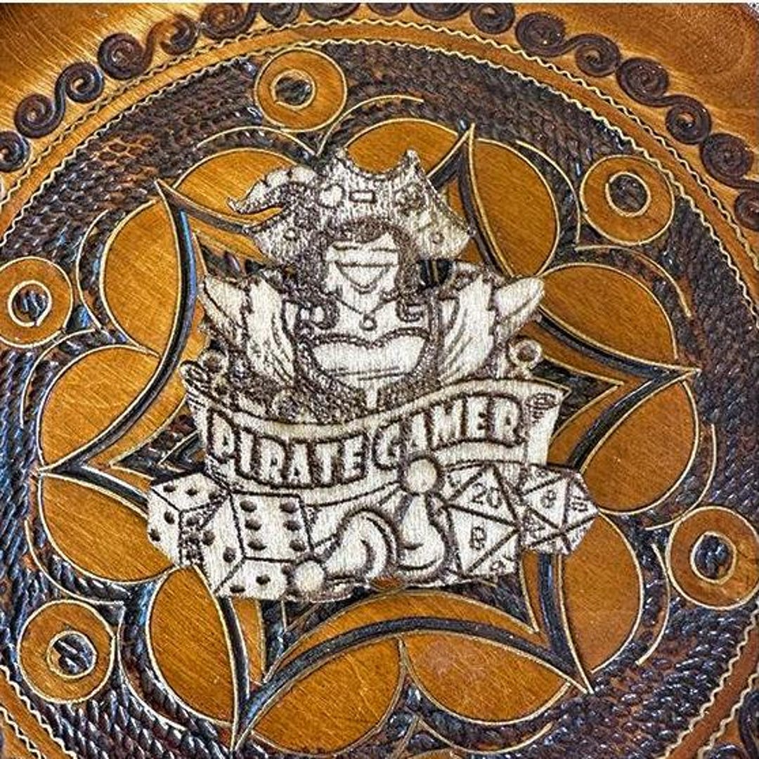 Laser Engraved "pirate Gamer (bonny Lass)" Meeple – Handcrafted Wood ...