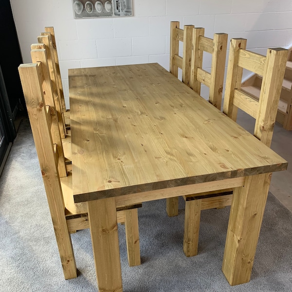 7ft Farmhouse Table - Etsy UK